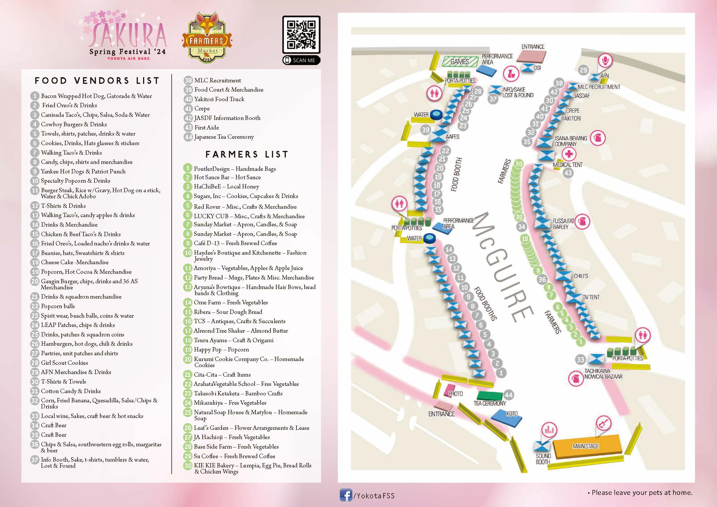 Sakura Festival Map